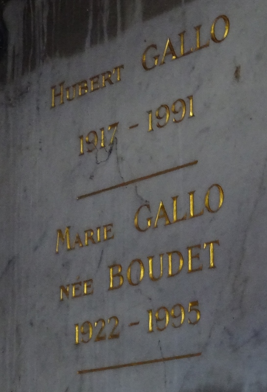 Cimetière du Père Lachaise - APPL - GALLO Robert (1881-1958)