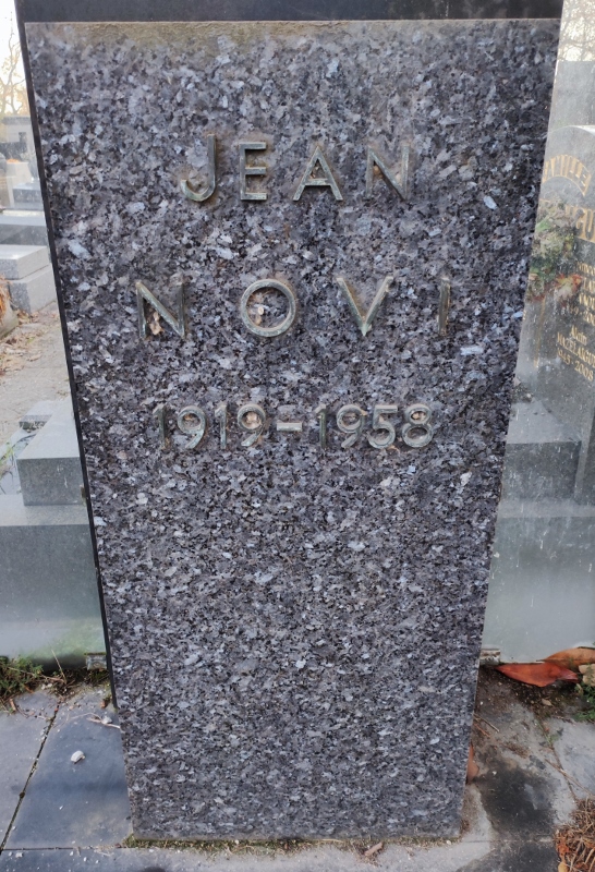 Cimetière du Père Lachaise - APPL - NOVI Jean (1919-1958)