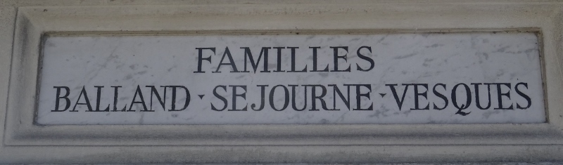 Cimetière du Père Lachaise - APPL - BALLAND Paul (1867-1924)