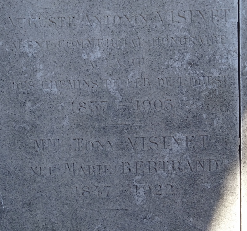 Cimetière du Père Lachaise - APPL - VISINET Georges (1845-1914)