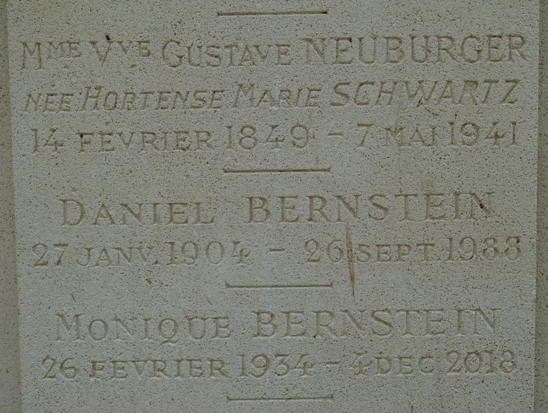 Cimetière du Père Lachaise - APPL - NEUBURGER Gustave (1842-1907)