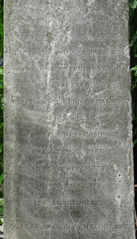 Cimetière du Père Lachaise - APPL - GALIN Pierre (1786-1821)