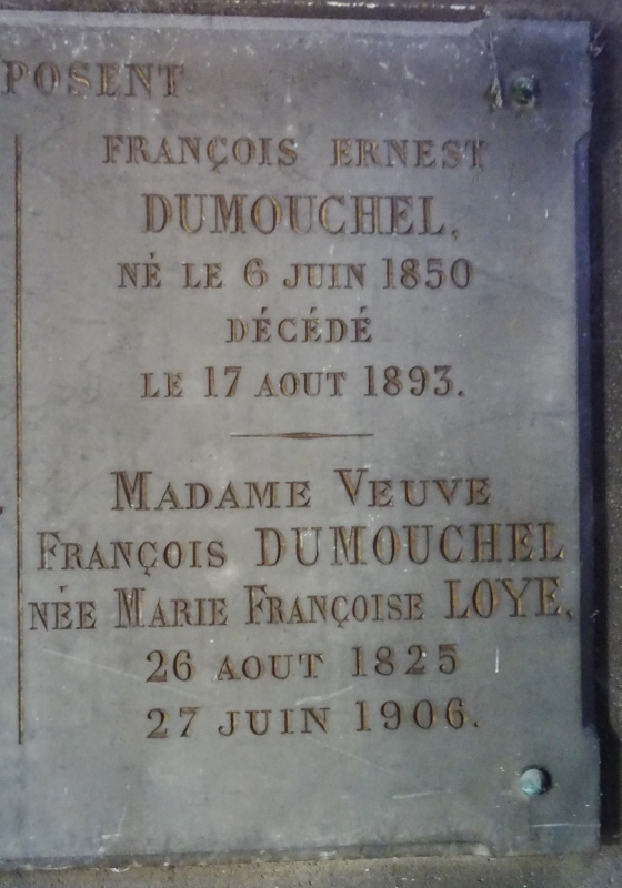 Cimetière du Père Lachaise - APPL - DUMOUCHEL Ernest François (1822-1893)