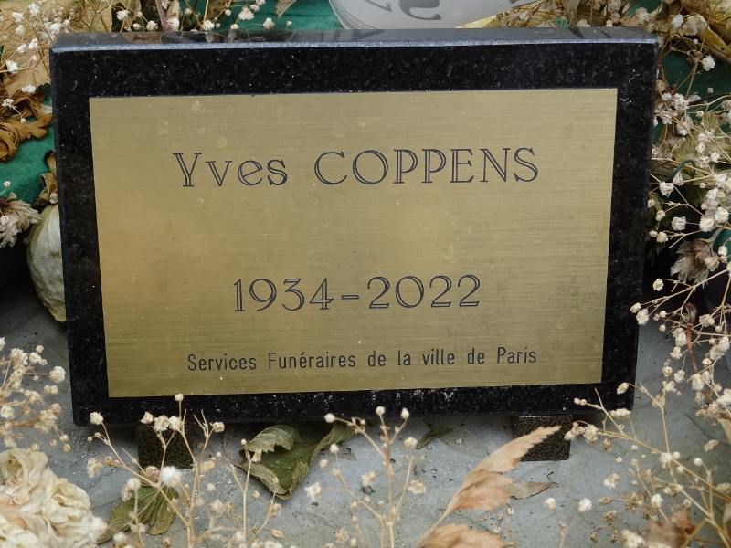 Cimetière du Père Lachaise - APPL - COPPENS Yves (1934-2022)