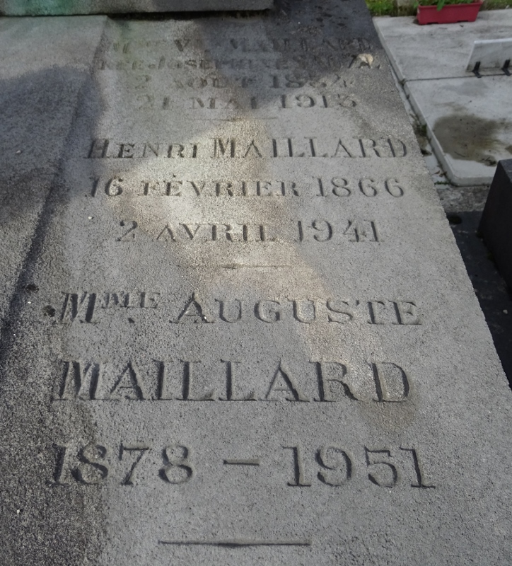 Cimetière du Père Lachaise - APPL - MAILLARD Auguste (1864-1944)
