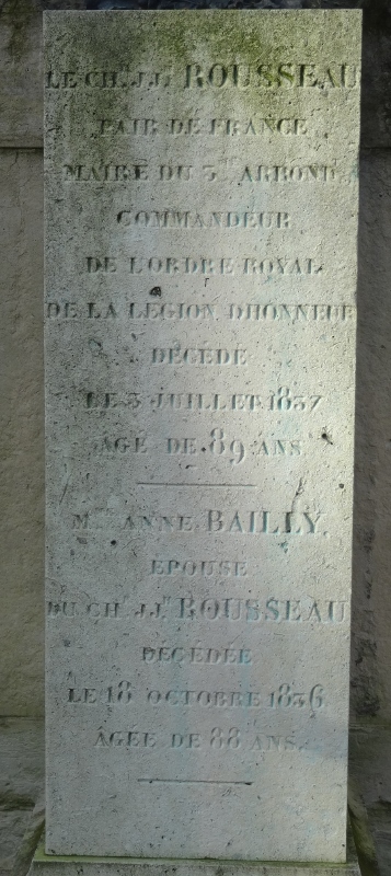 Cimetière du Père Lachaise - APPL - ROUSSEAU Jean Joseph (1748-1837)