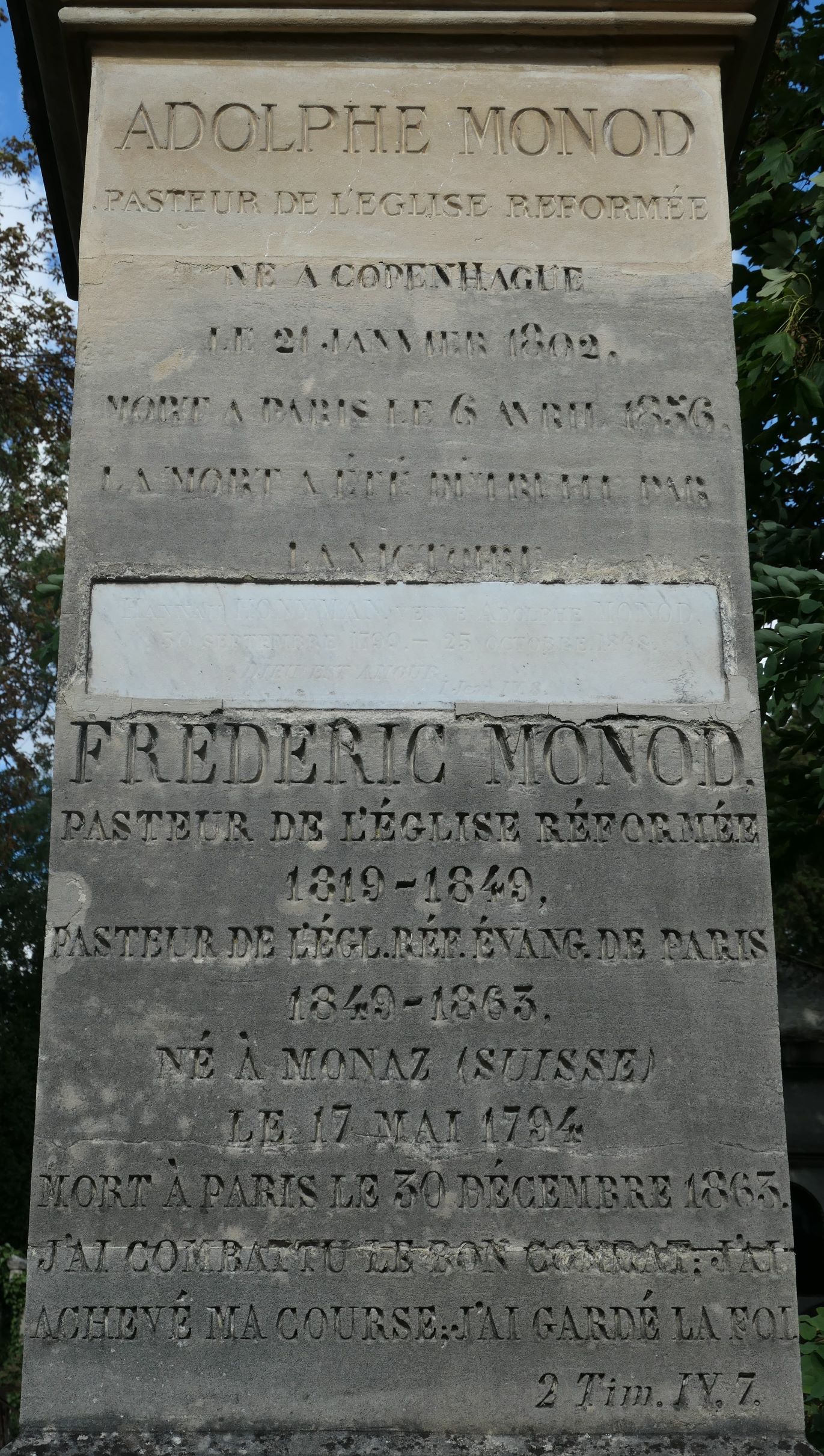 Cimetière du Père Lachaise - APPL - MONOD Jean (1765-1830)