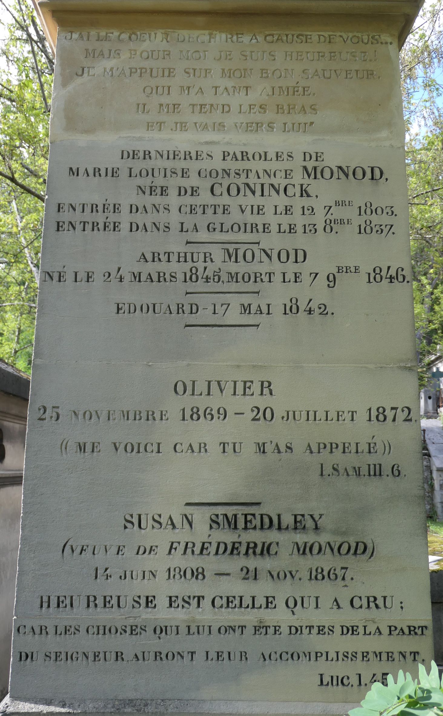 Cimetière du Père Lachaise - APPL - MONOD Jean (1765-1830)