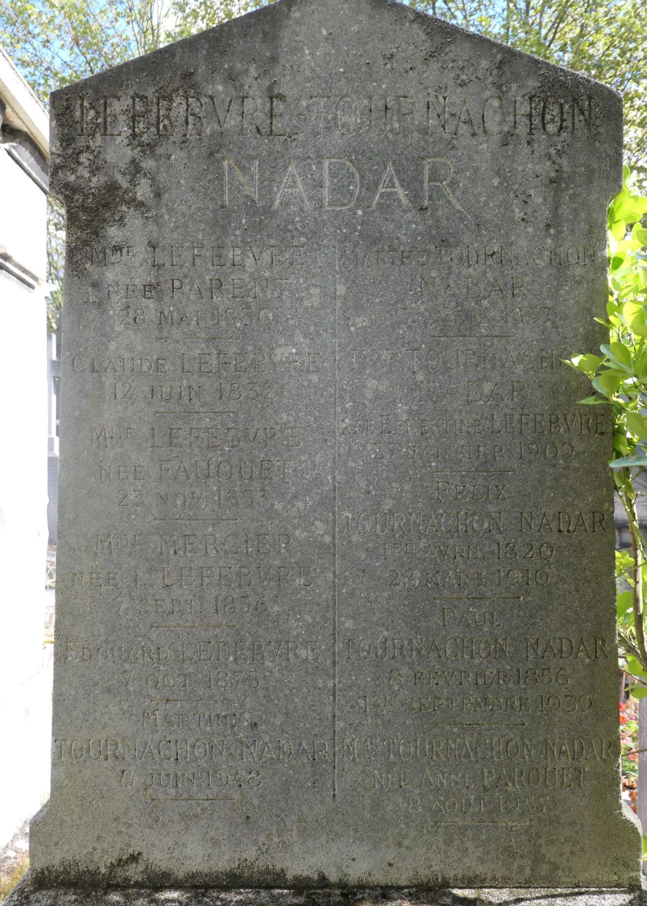 Cimetière du Père Lachaise - APPL - NADAR Paul (1856-1939)