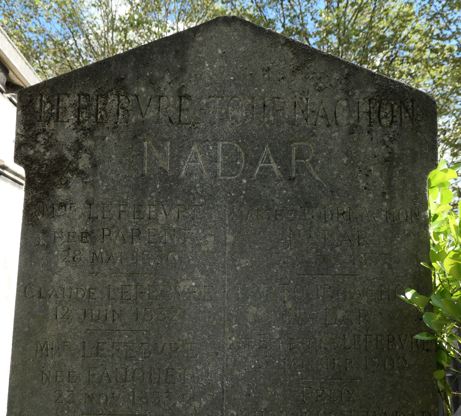 Cimetière du Père Lachaise - APPL - NADAR, Gaspard Félix TOURNACHON ...