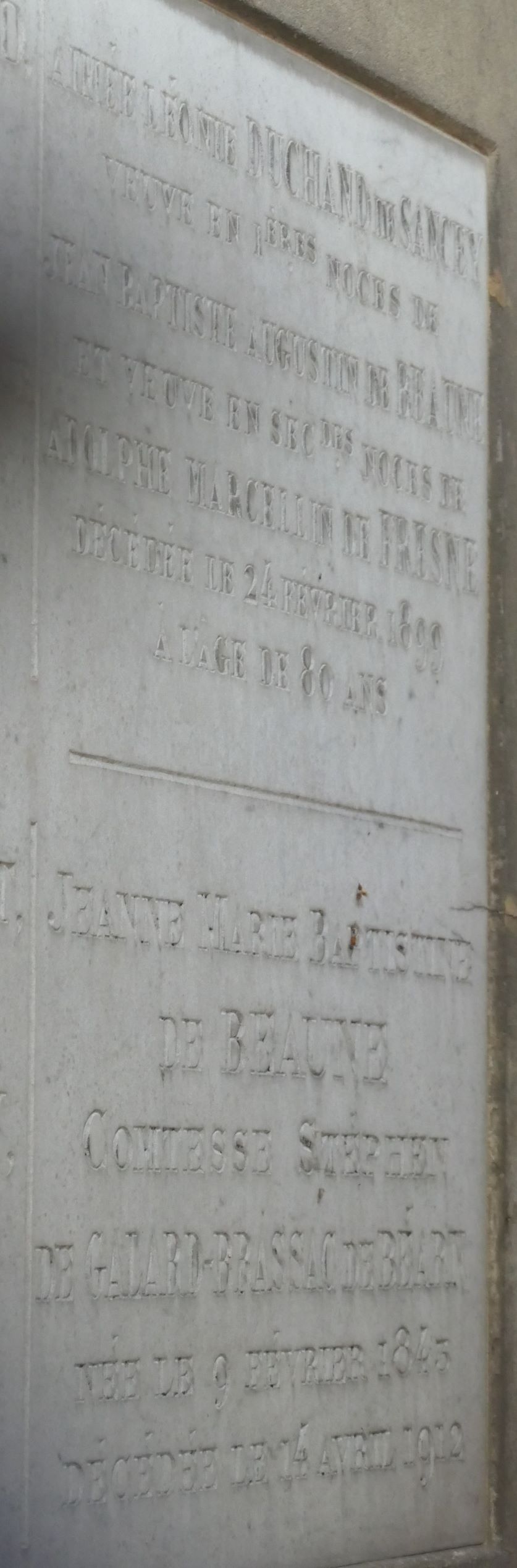 Cimetière du Père Lachaise - APPL - DUCHAND de SANCEY Jean-Baptiste ...
