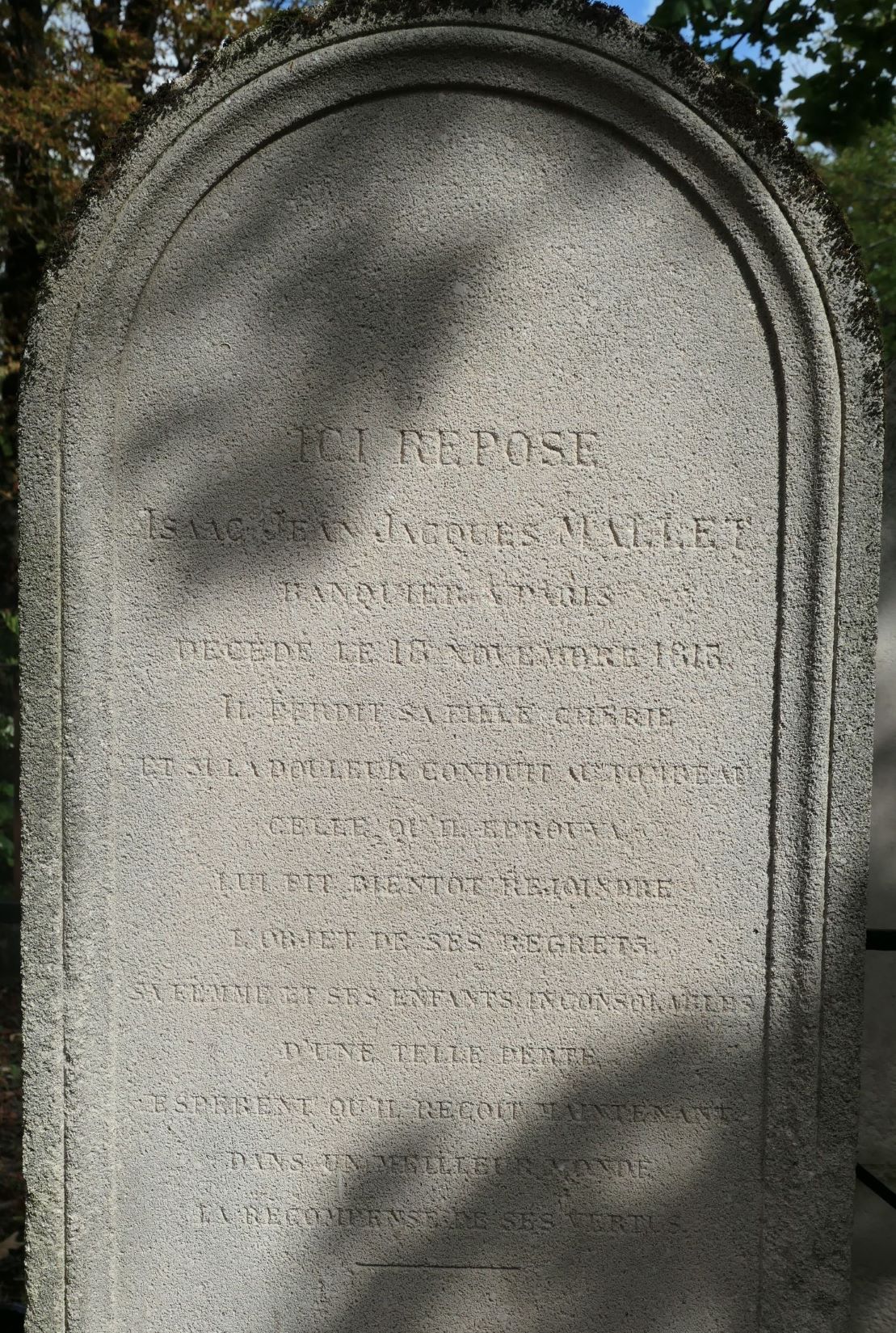 Cimetière du Père Lachaise - APPL - MALLET Guillaume, baron (1747-1826)