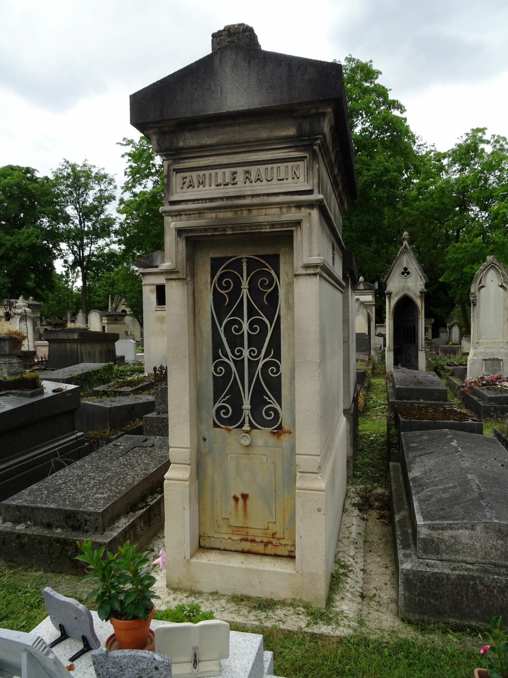 Cimetière du Père Lachaise - APPL - RAULIN Thérèse Rosalie, née BELLIER (1826-1896)