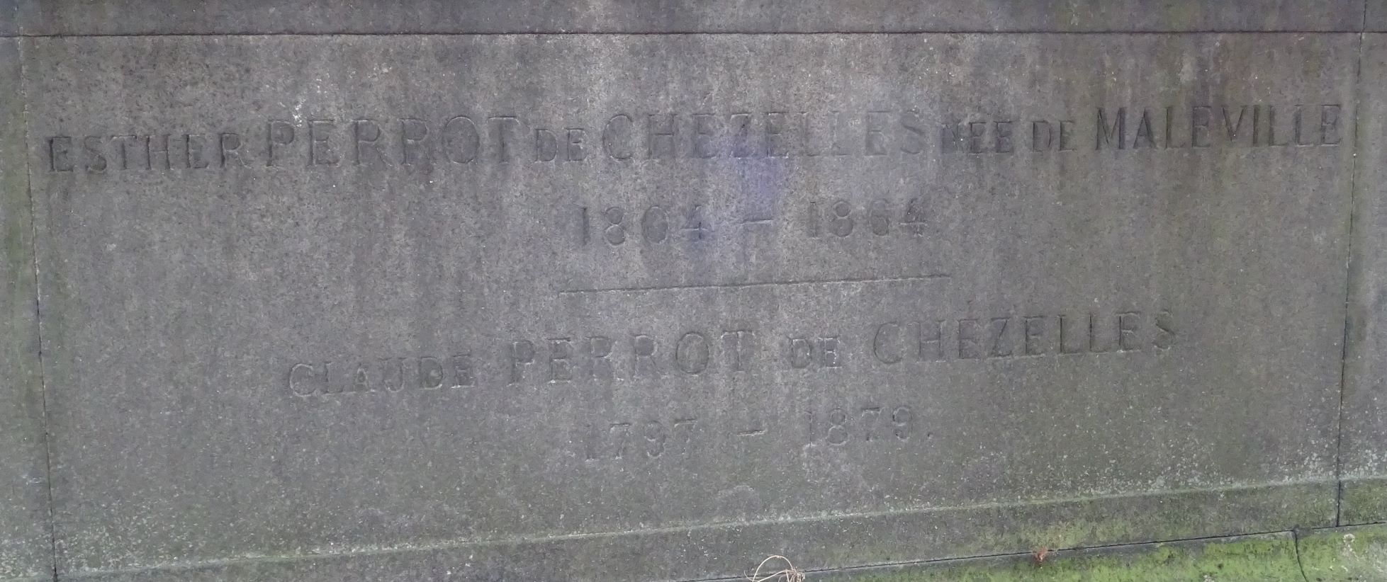 Cimetière du Père Lachaise - APPL - PERROT de CHEZELLES Bon Gilbert ...