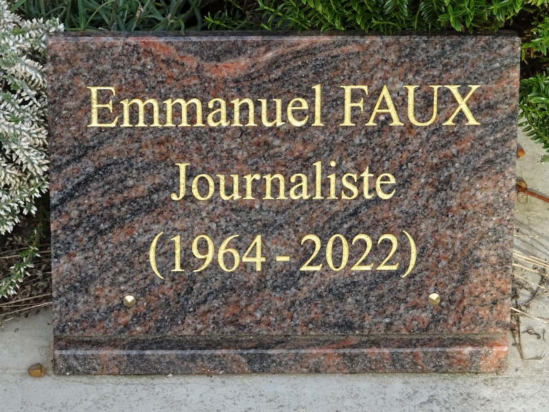 Cimetière du Père Lachaise - APPL - FAUX Emmanuel (1964-2022)