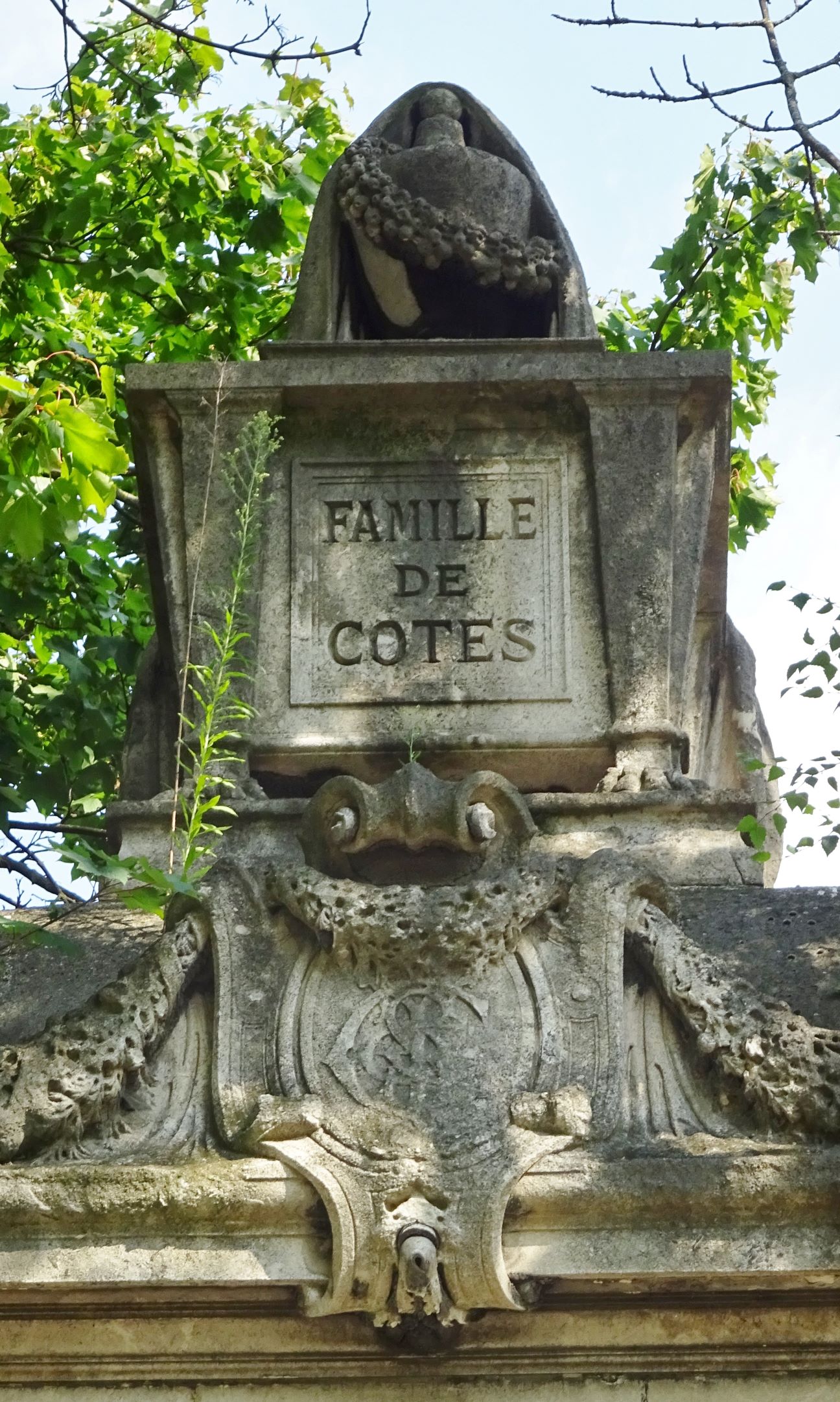 Cimetière du Père Lachaise - APPL - COTES Manuel Maria (1809-1871)