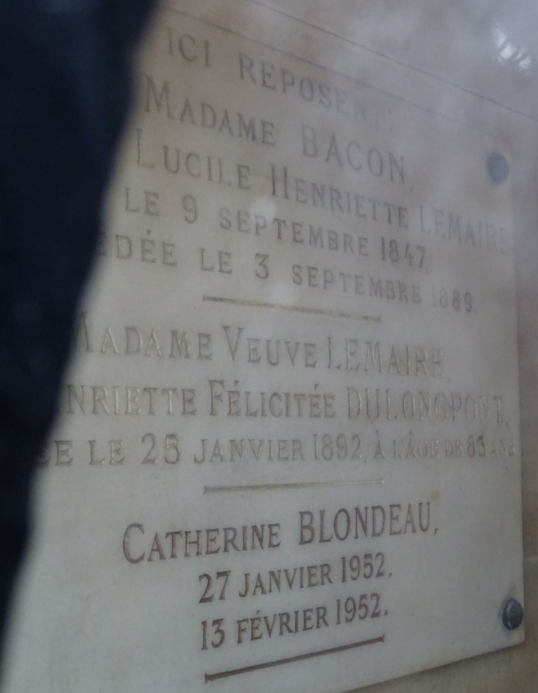 Cimetière du Père Lachaise - APPL - BACON Victor Narcisse (1844-1900)
