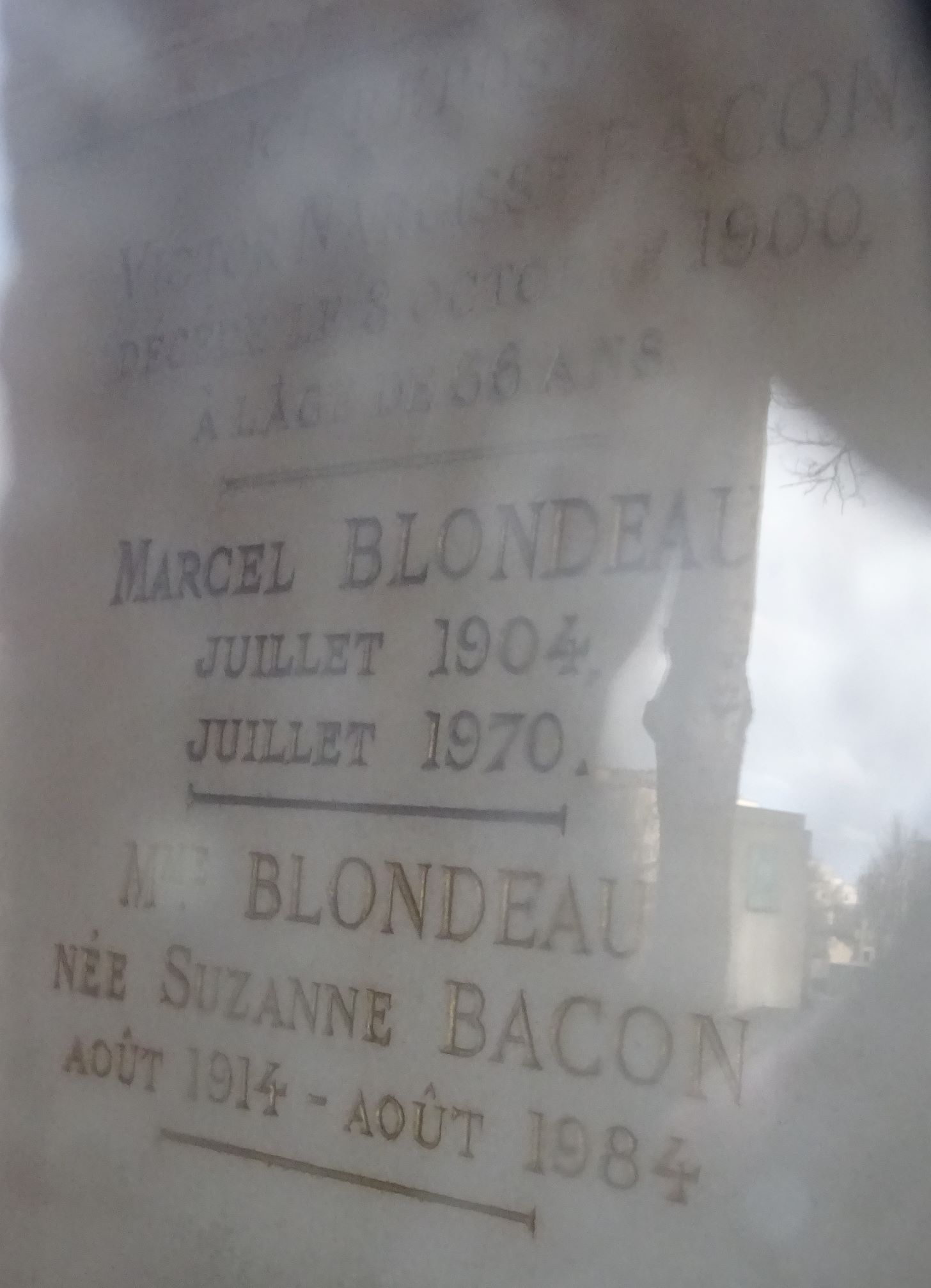 Cimetière du Père Lachaise - APPL - BACON Victor Narcisse (1844-1900)