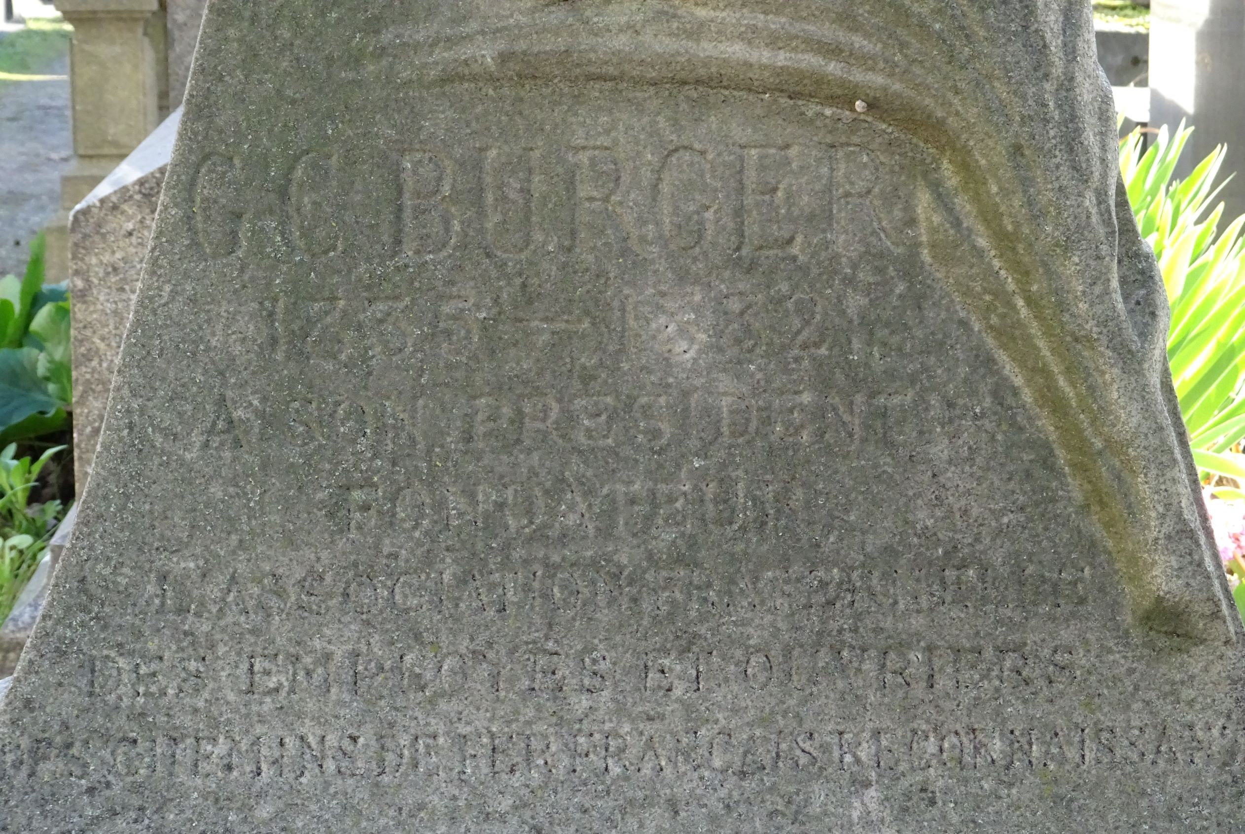 Cimetière du Père Lachaise - APPL - BURGER Georges Charles (1835-1882)