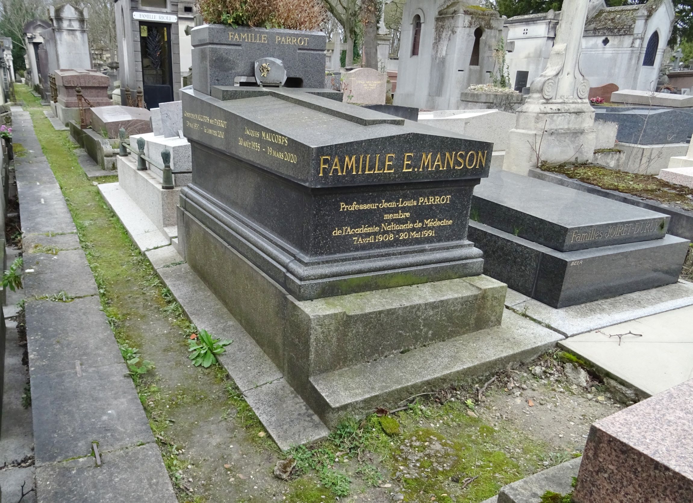Cimetière du Père Lachaise - APPL - PARROT Jean Louis (1908-1991)