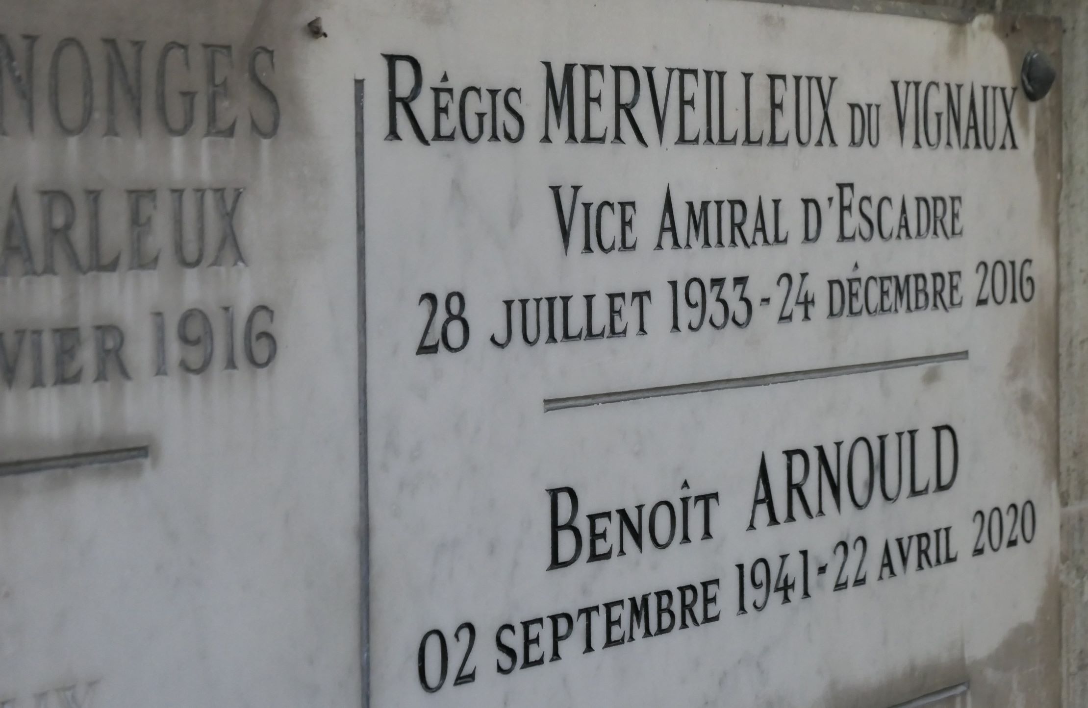 Cimetière du Père Lachaise - APPL - MERVEILLEUX du VIGNAUX Régis (1933 ...