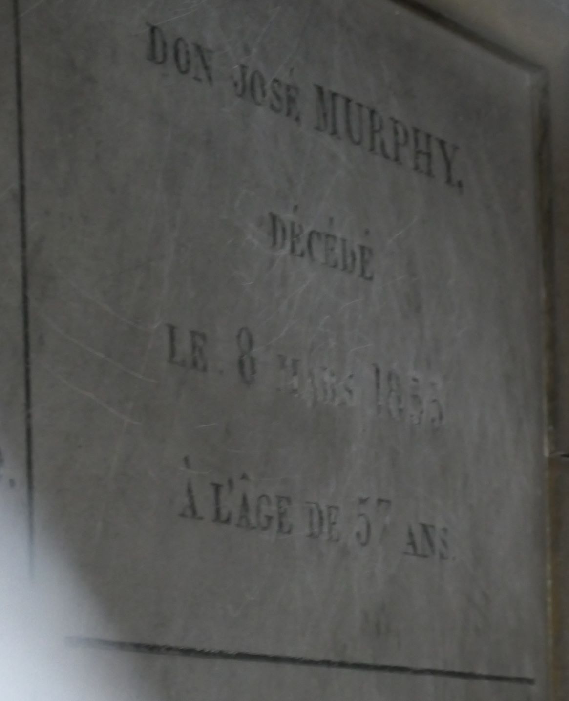 Cimetière du Père Lachaise - APPL - MURPHY Tomas, don (1800-1869)