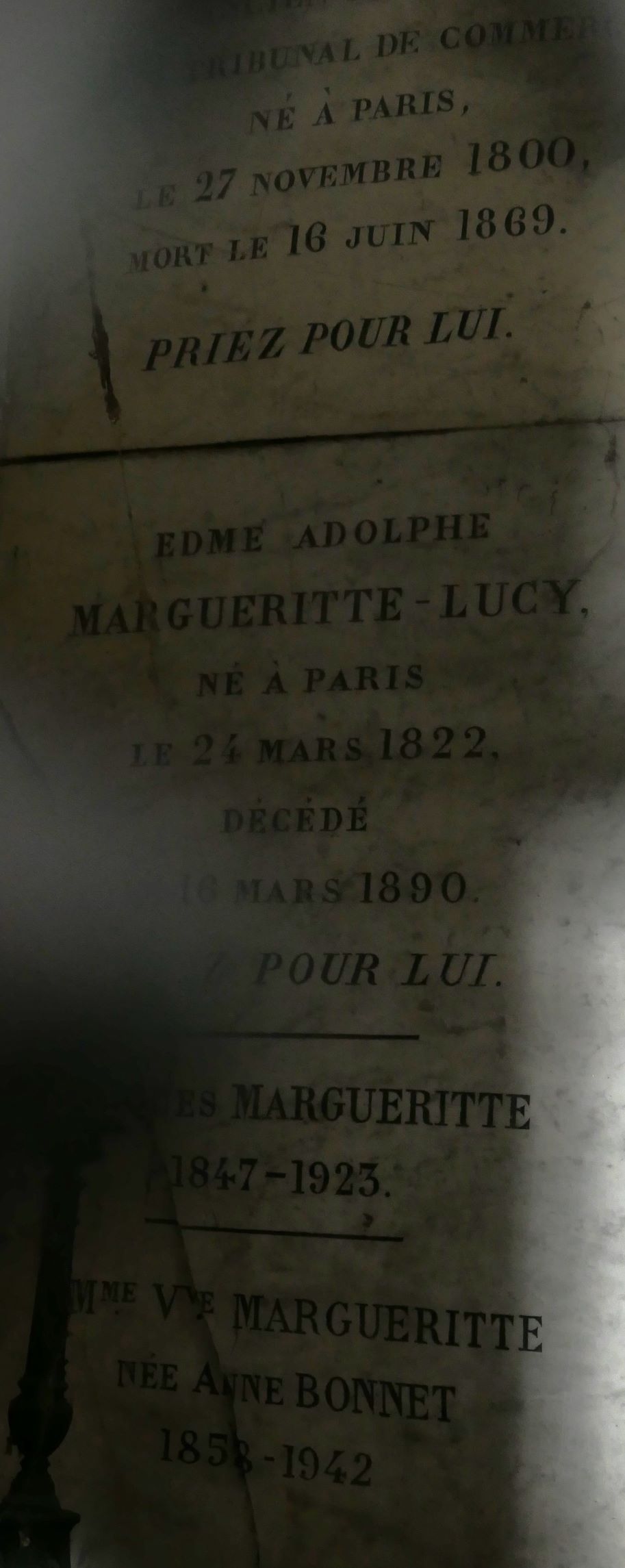 Cimetière du Père Lachaise - APPL - LUCY Léon Louis Philippe (1800-1869)