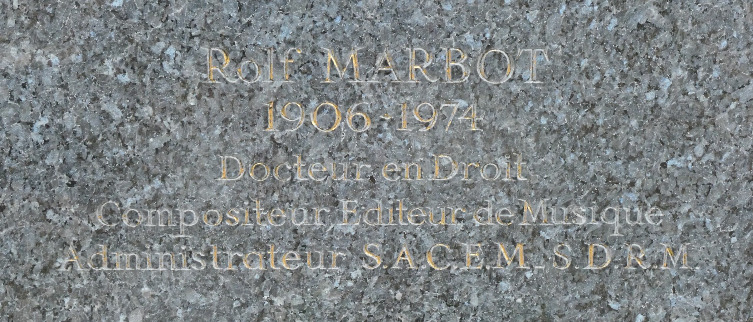 Cimetière du Père Lachaise - APPL - MARBOT, Friedel Albrecht MARCUSE ...