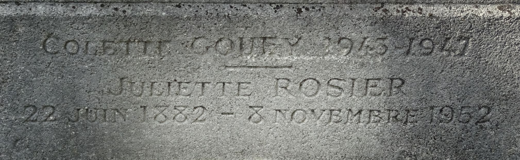 Cimetière du Père Lachaise - APPL - ROSIER Sully (1870-1942)