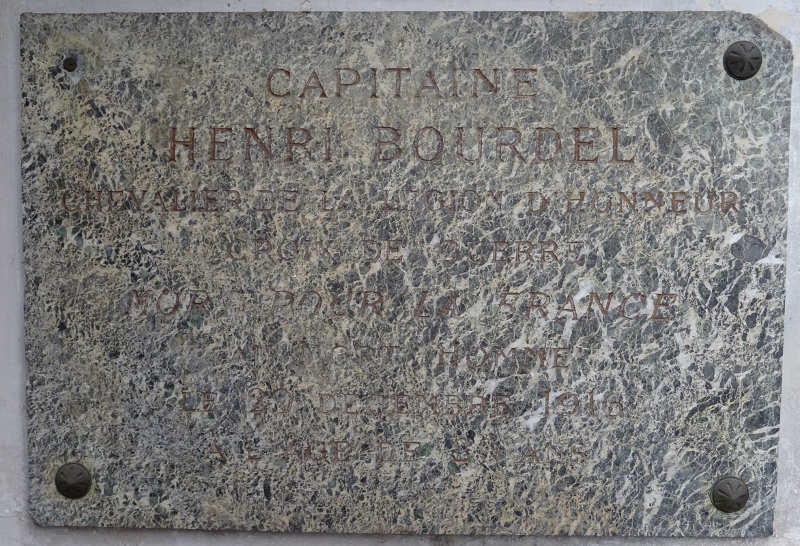 Cimetière du Père Lachaise - APPL - BOURDEL Henri (1887-1916)