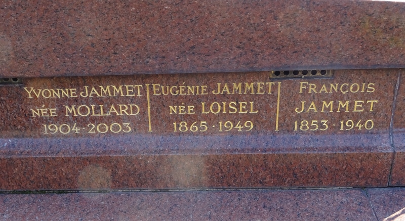 Cimetière du Père Lachaise - APPL - JAMMET Hippolyte (1893-1964)