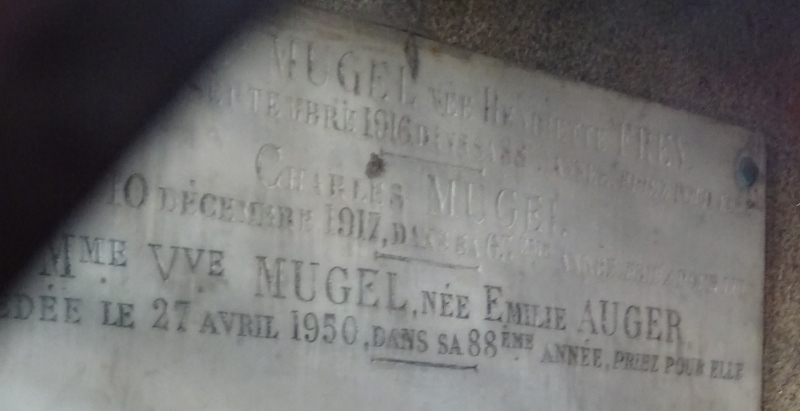 Cimetière du Père Lachaise - APPL - MUGEL Charles (1854-1917)