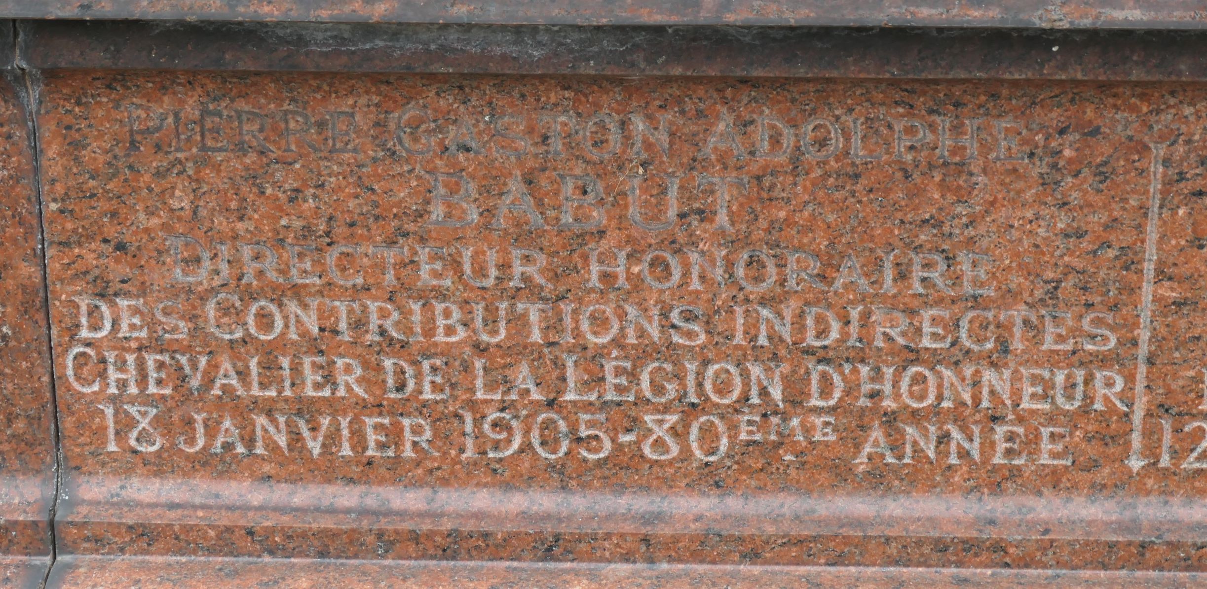 Cimetière du Père Lachaise - APPL - BABUT Mary Gaston (1798-1874)
