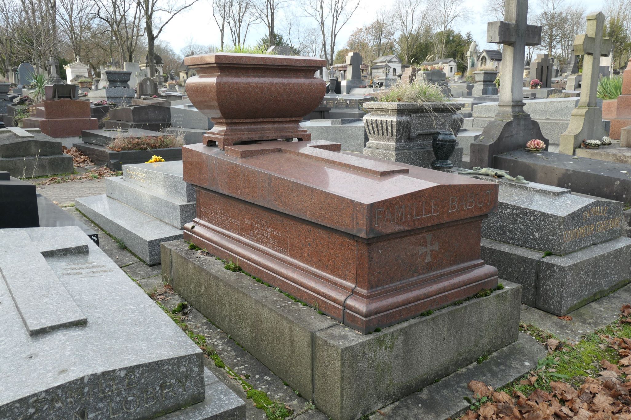 Cimetière du Père Lachaise - APPL - BABUT Mary Gaston (1798-1874)