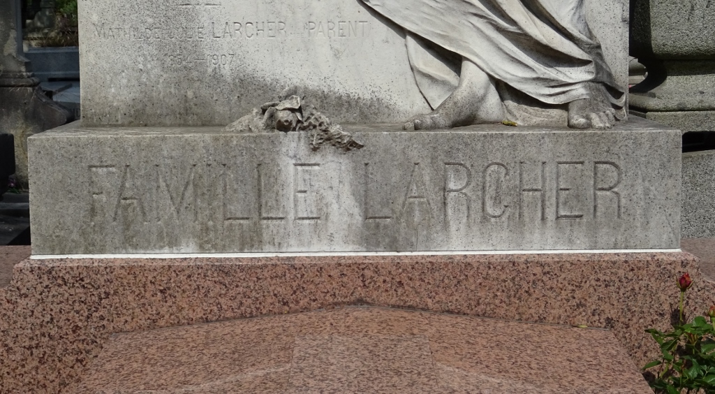 Cimetière du Père Lachaise - APPL - LARCHER Georges (1879-1926)