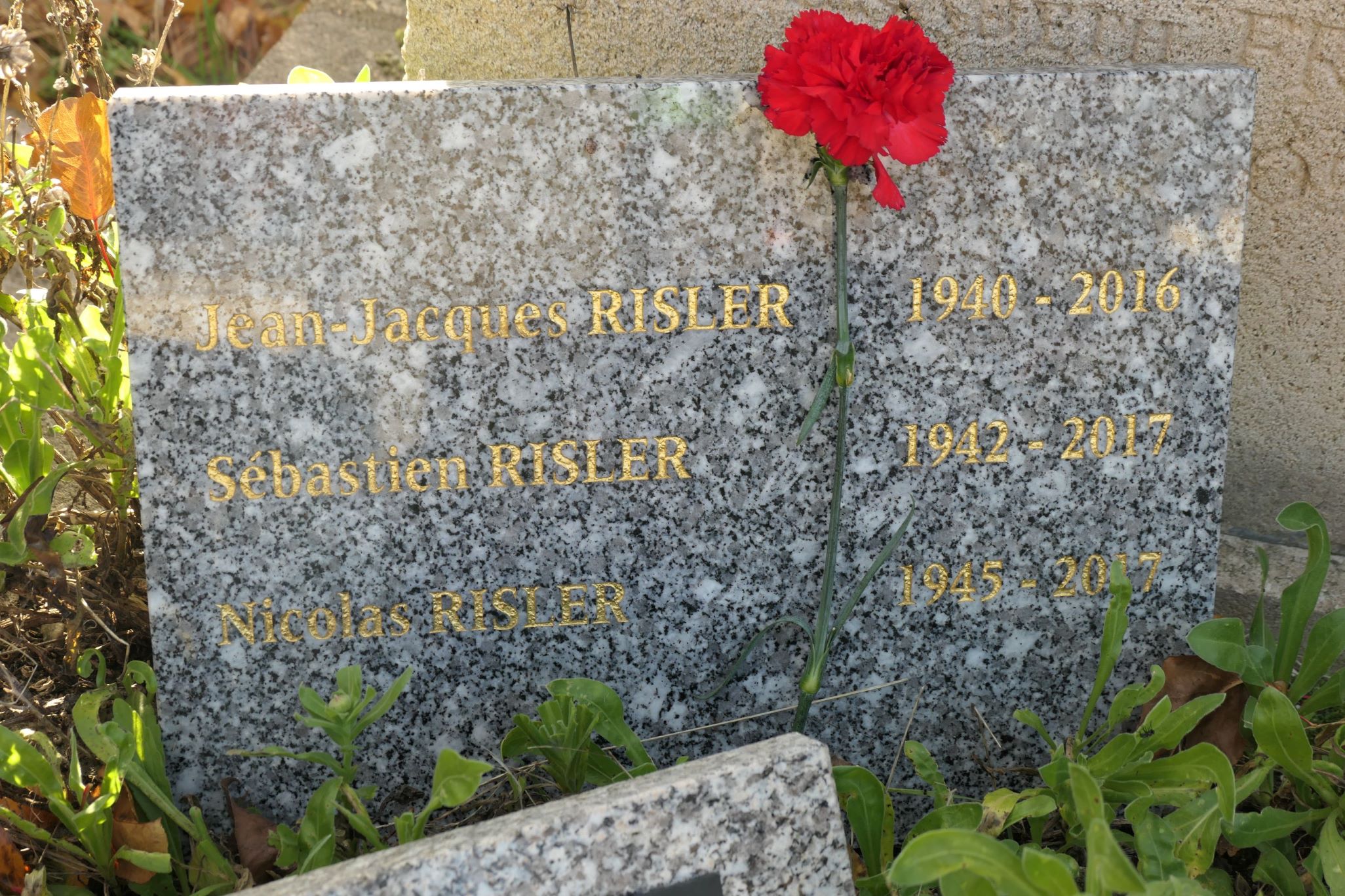 Cimetière du Père Lachaise - APPL - RISLER Jean-Jacques (1940-2016)