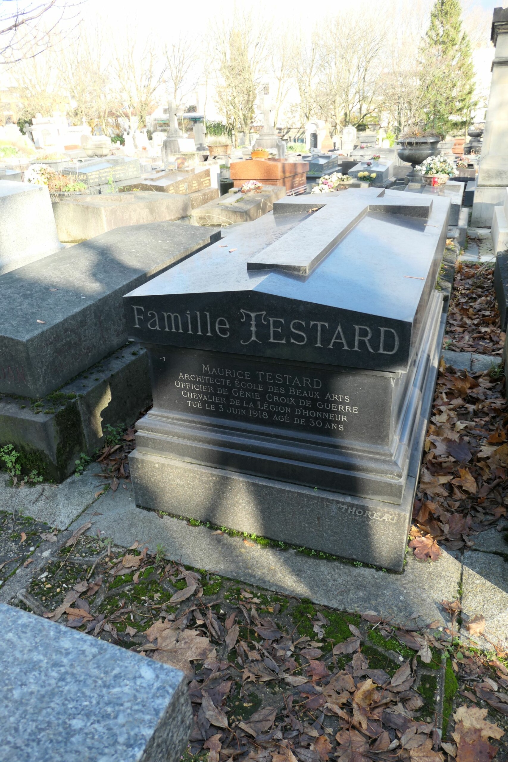 Cimetière du Père Lachaise - APPL - TESTARD Maurice (1888-1918)
