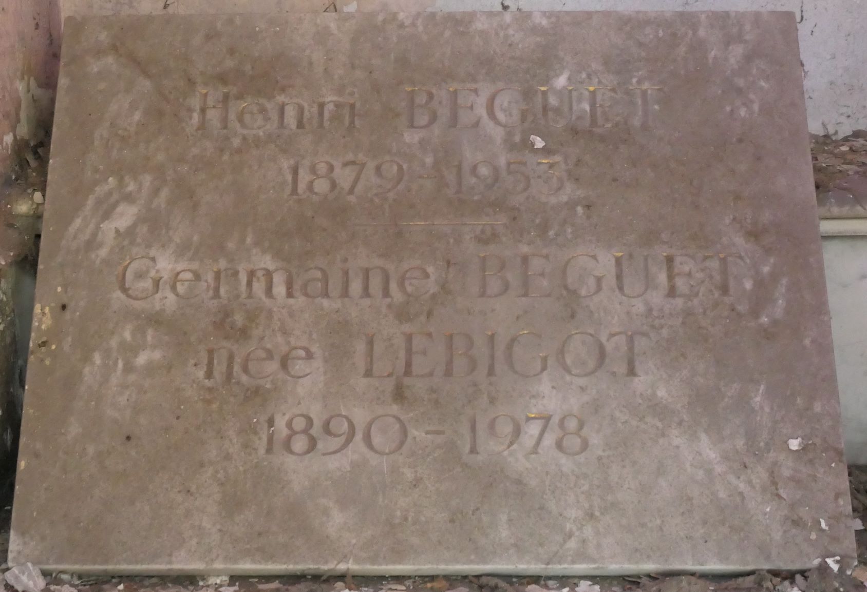 Cimetière du Père Lachaise - APPL - BEGUET Jean Baptiste Léon (1848-1917)