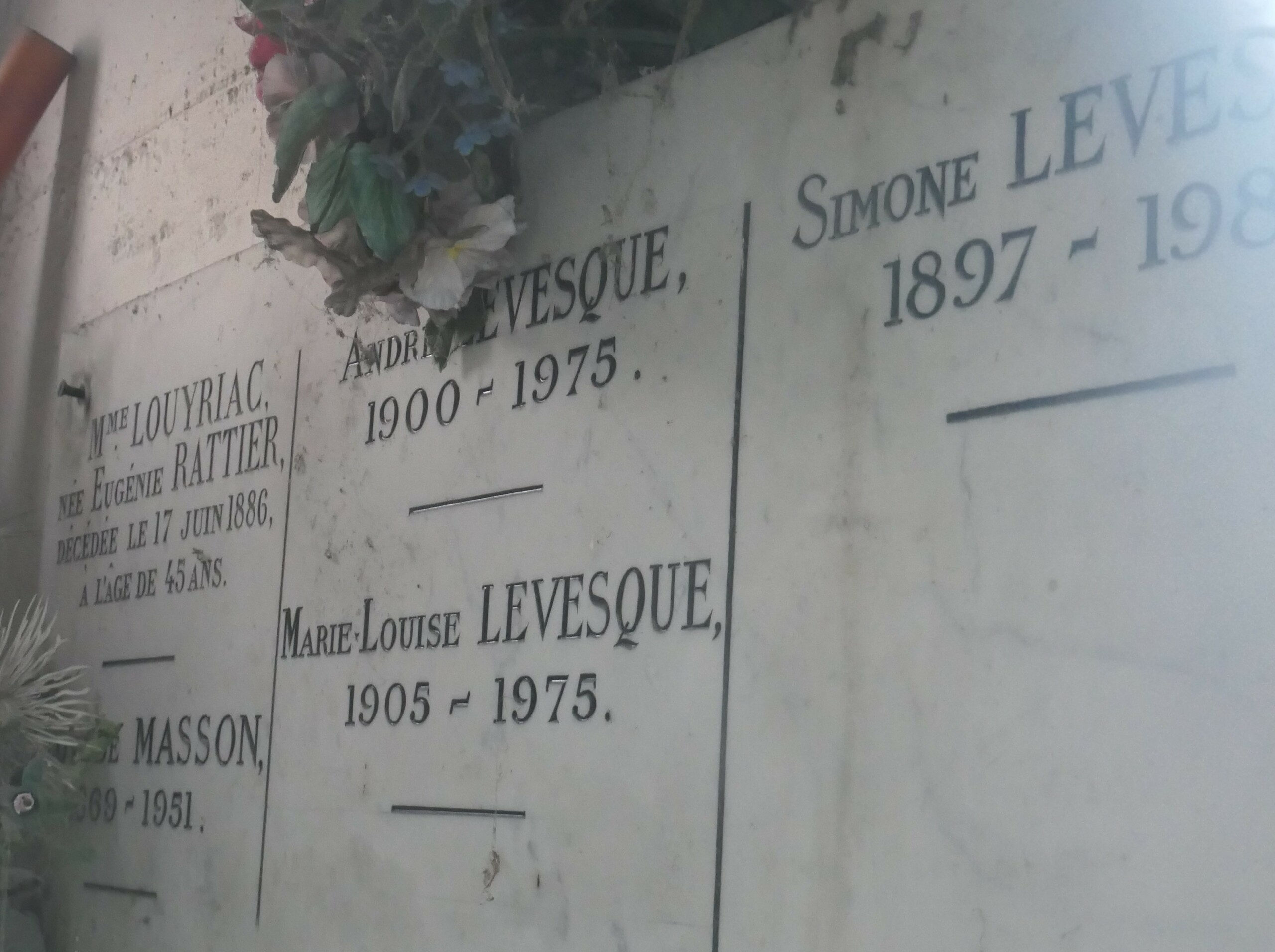 Cimetière du Père Lachaise - APPL - LEVESQUE Léon Auguste (1863-1911)