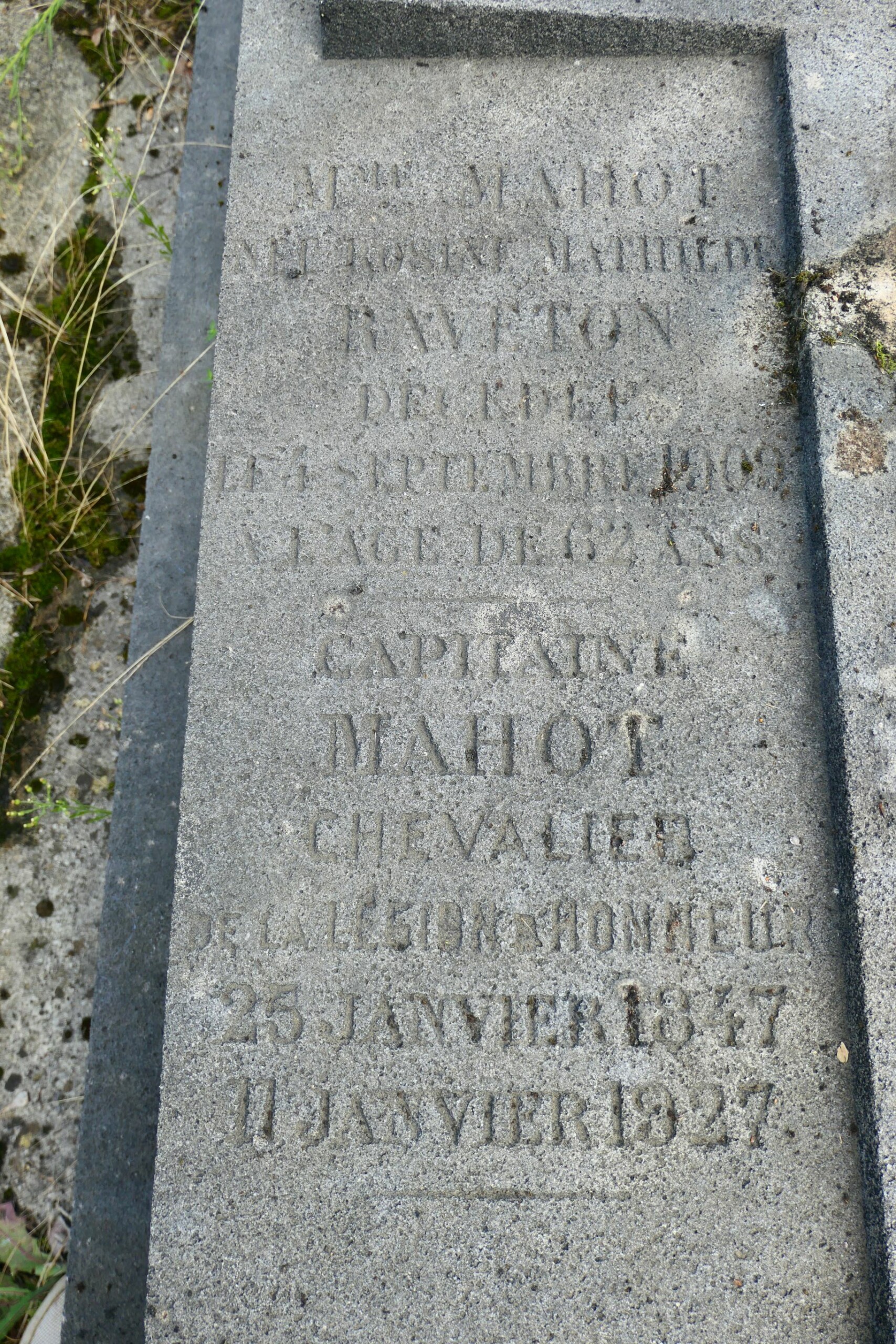 Cimetière du Père Lachaise - APPL - MAHOT Auguste (1882-1911)