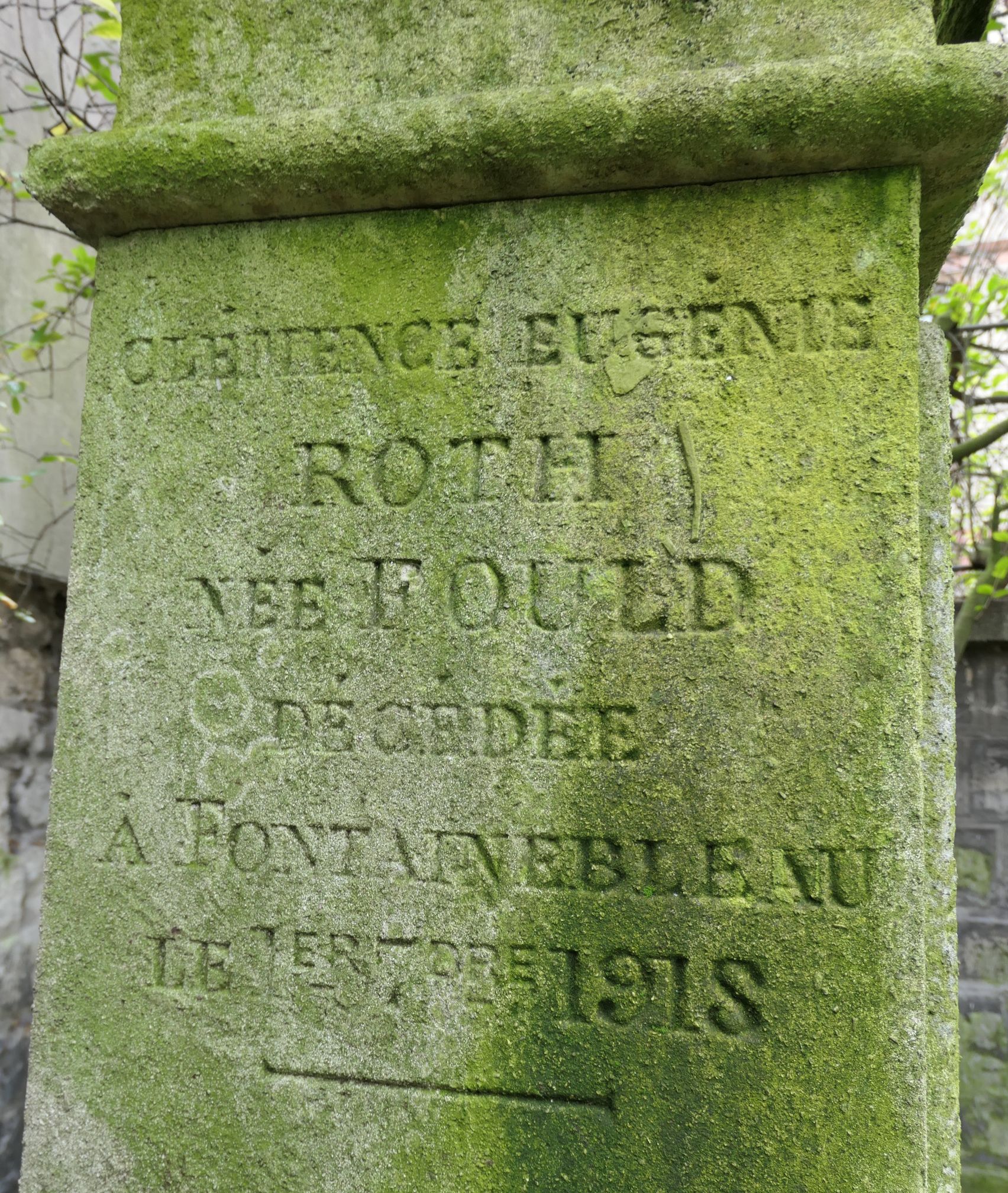 Cimetière du Père Lachaise - APPL - ROTH Clémence, née FOULD (1853-1918)