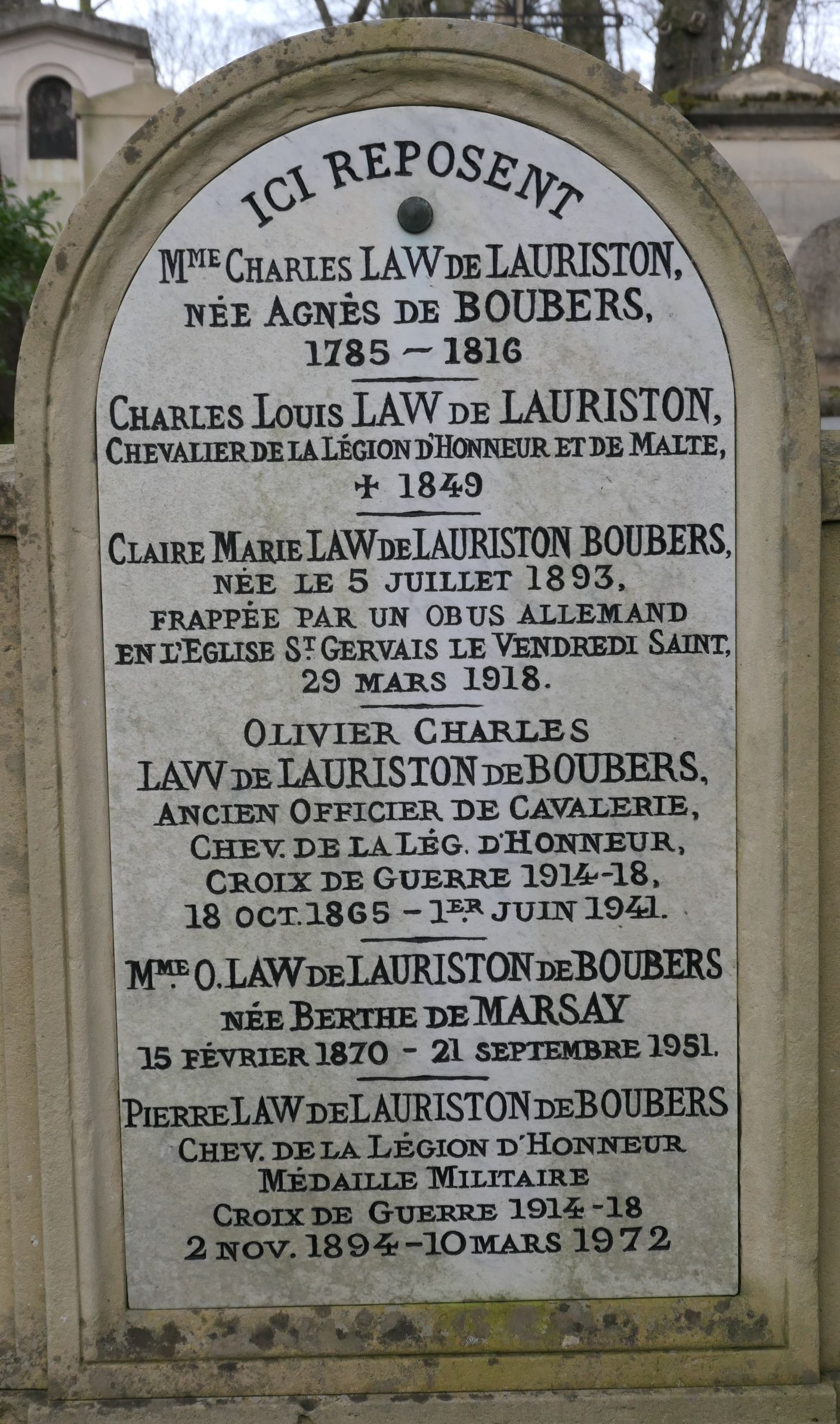 Cimetière du Père Lachaise - APPL - LAW de LAURISTON BOUBERS Olivier ...