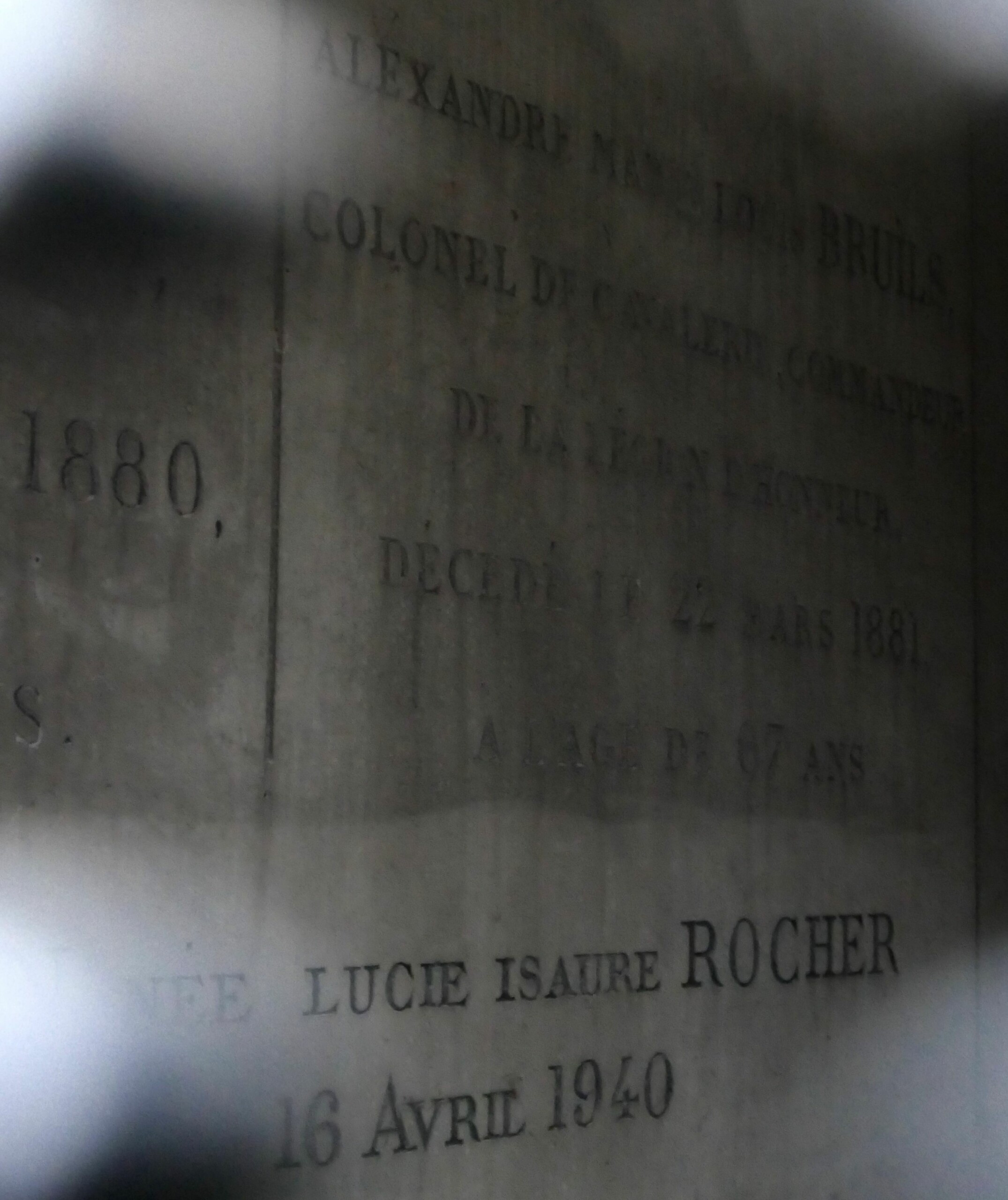 Cimetière du Père Lachaise - APPL - BRUILS Alexandre Marie Louis (1813 ...