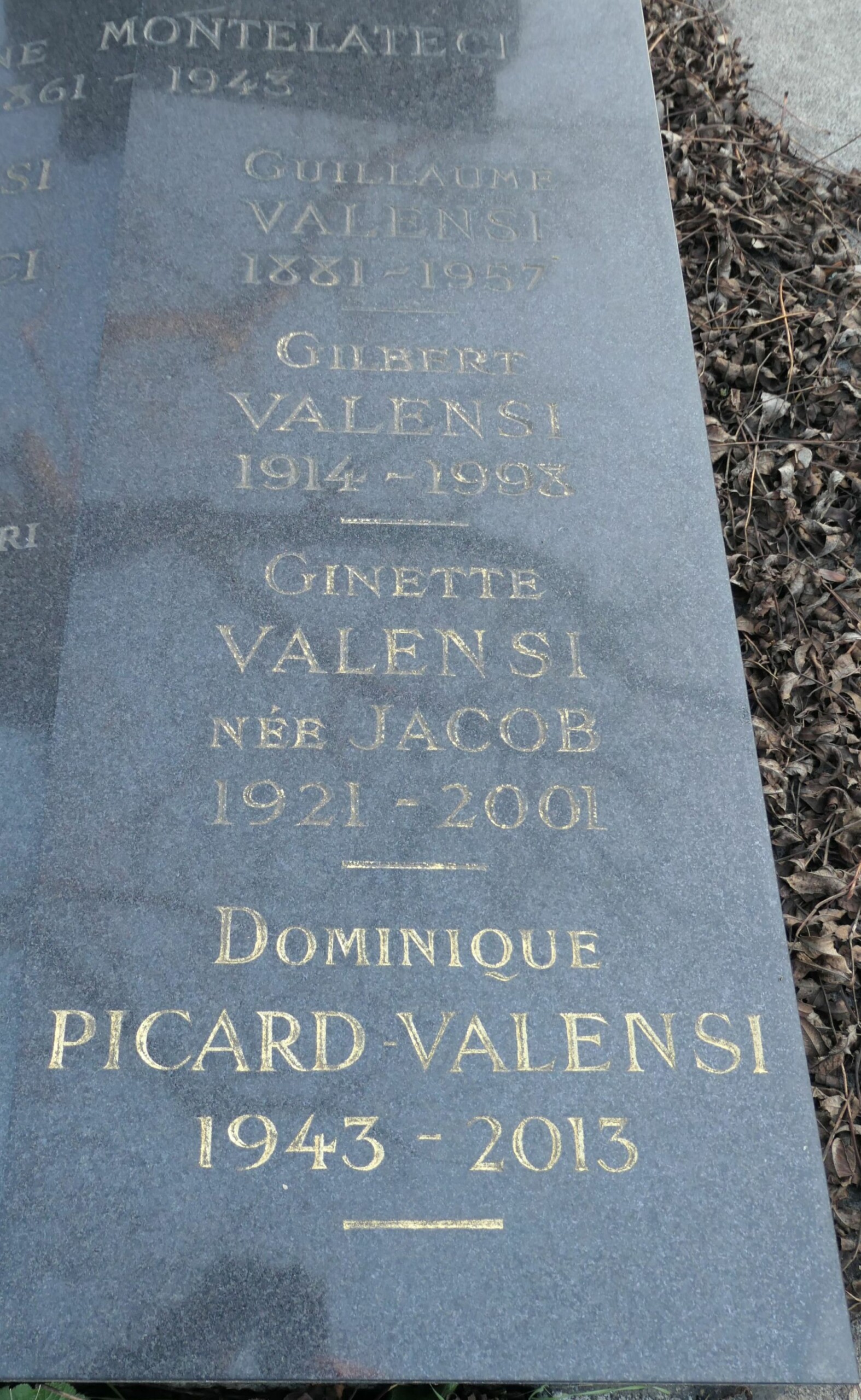 Cimetière du Père Lachaise - APPL - VALENSI Guillaume (1881-1957)