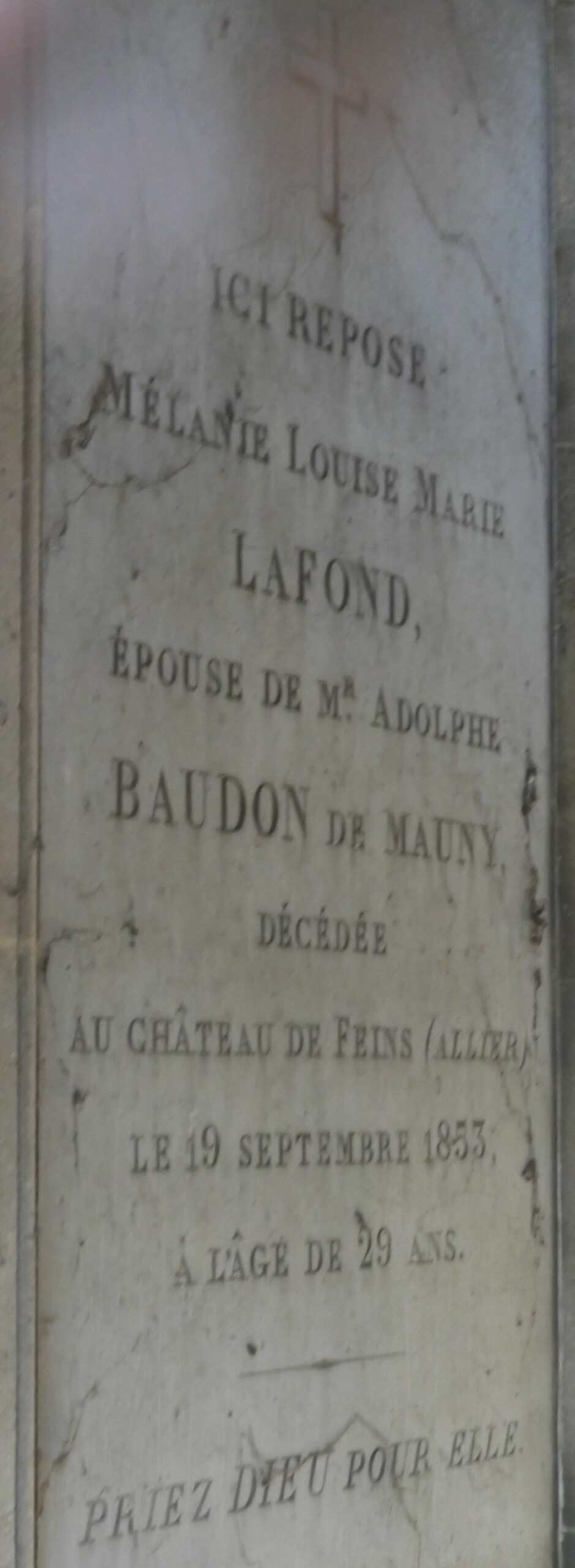 Cimetière du Père Lachaise - APPL - LAFOND Narcisse (1793-1866)