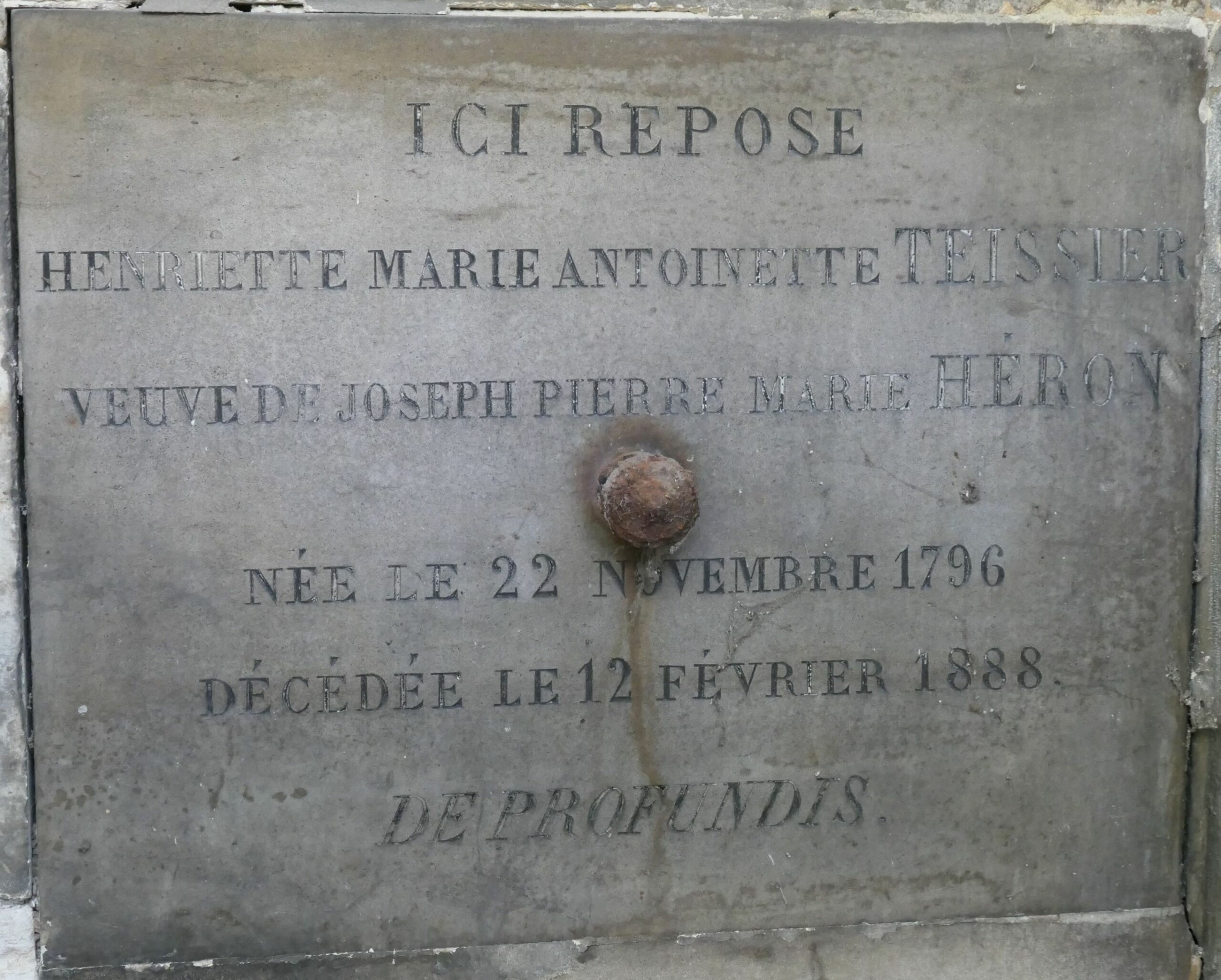Cimetière du Père Lachaise - APPL - HERON Joseph Pierre Marie (1790-1866)
