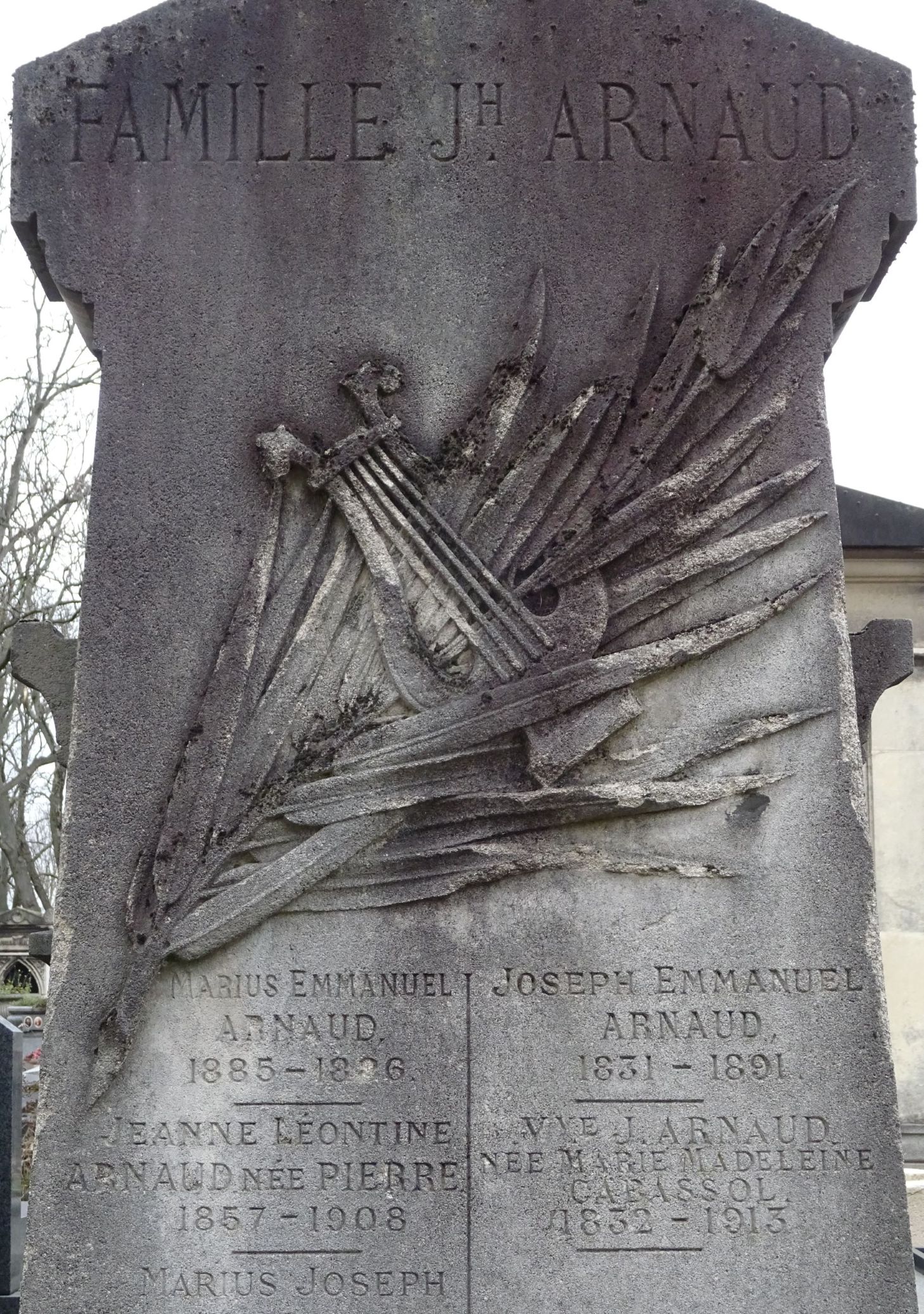 Cimetière du Père Lachaise - APPL - ARNAUD Joseph Emmanuel (1831-1891)